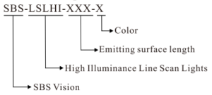 High Illuminance Line Scan Lights - SBS VISION